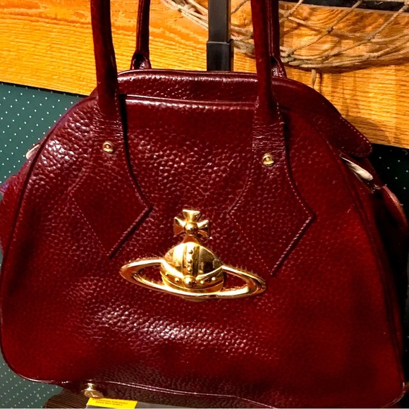 Vivienne Westwood | Bags | Authentic Vivienne Westwood Burgundy Bag Used | Poshmark